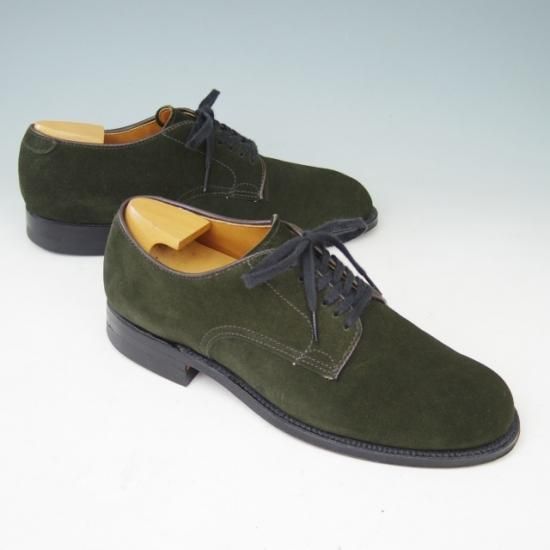 極美品★オールデン 6.5D【貴重★ユナイテッドアローズ別注/ミリタリーラスト】53665/プレーントゥ/スエード/モスグリーン/Alden ...
