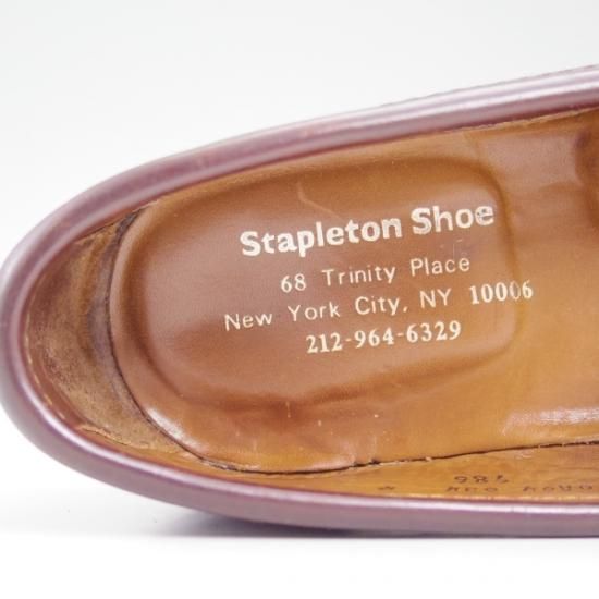 極上★オールデン 7.5D【★コードバン仕様/Stapleton Shoe別注品/986/ヴァンラスト】Van/コインローファー/Alden ...